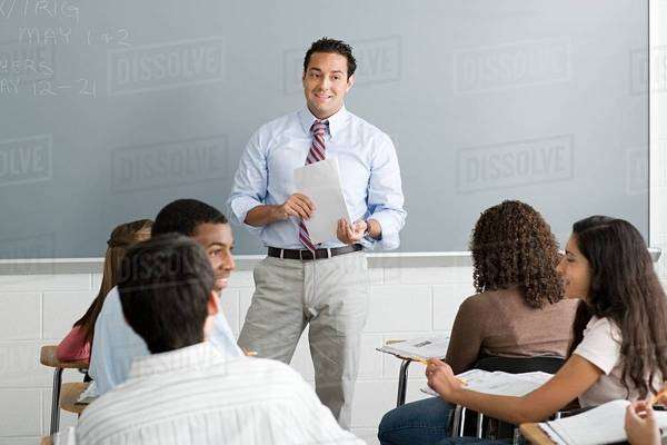 A teacher talking to his class - Royalty-free Stock Photo | Dissolve