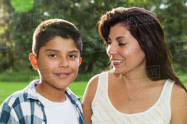 Mother And Son Spending Quality Time Together In A Park Edmonton