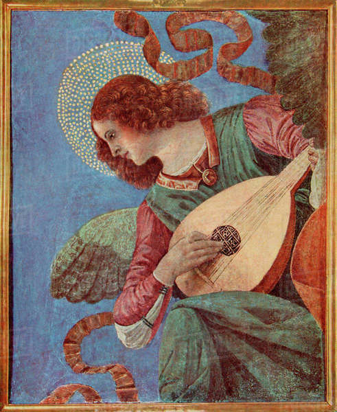 Musician Angel, after the fresco paintings of the Basilica dei Santi Apostoli, Pinacoteca of the ...