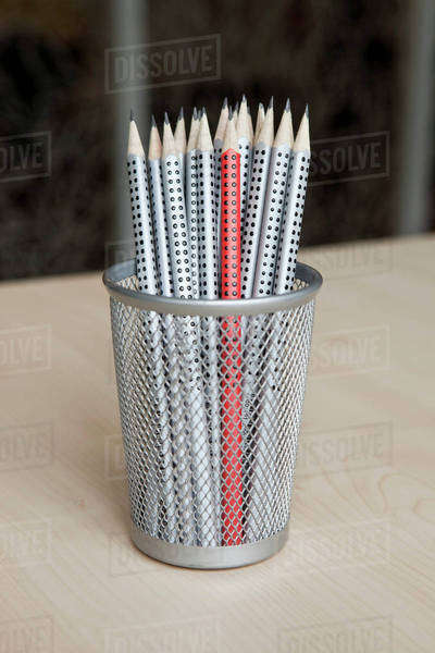 Little bin of pencils - Royalty-free Stock Photo | Dissolve