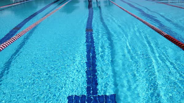 Olympic Swimming pool background on a bright Sunny day - Stock Video ...