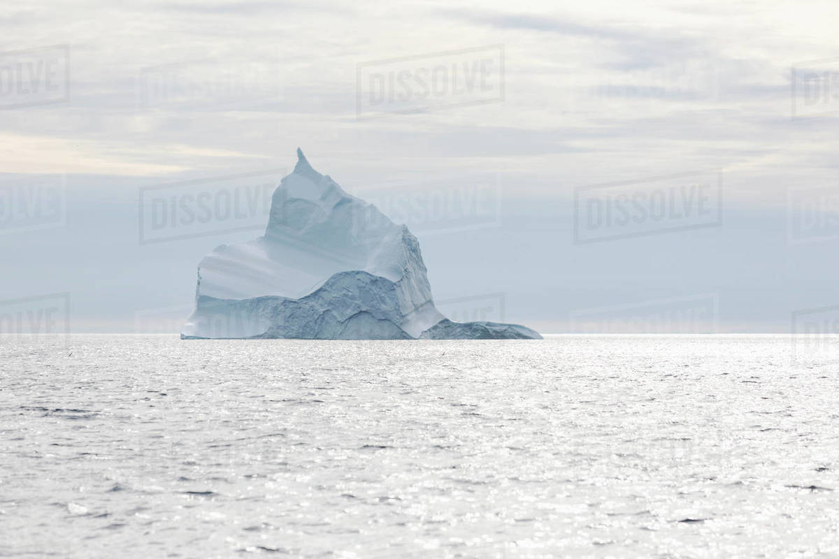 Majestic iceberg formation on Atlantic Ocean Greenland - Royalty-free ...