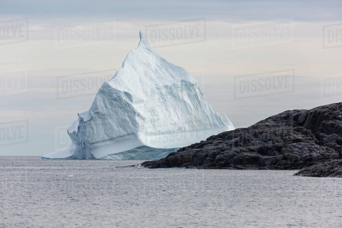 Majestic iceberg formation on Atlantic Ocean Greenland - Royalty-free ...