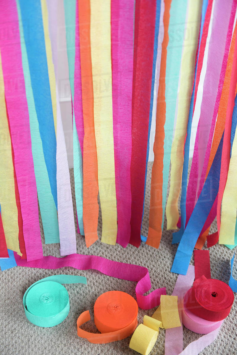 Colorful paper streamers - Stock Photo - Dissolve