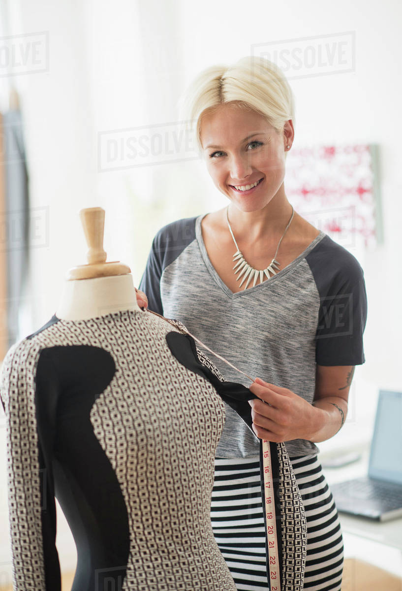 Designer creating dress - Stock Photo - Dissolve