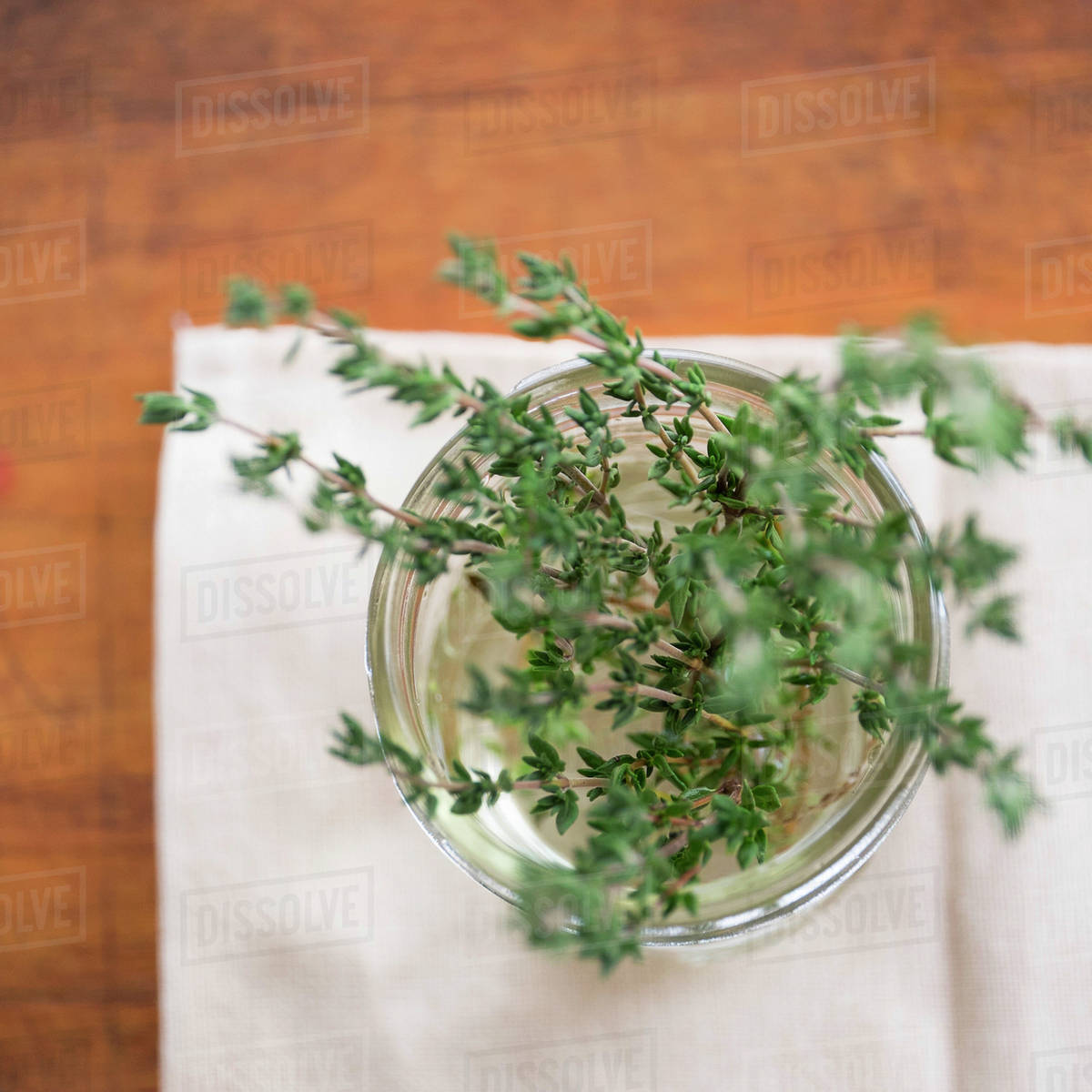 Thyme in jar - Royalty-free Stock Photo | Dissolve