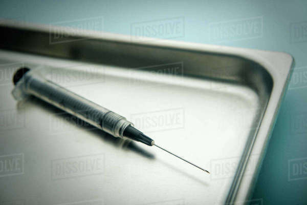 Needle on tray - Royalty-free Stock Photo | Dissolve