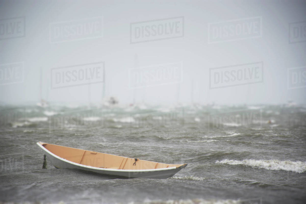 Rowboat on sea - Royalty-free Stock Photo | Dissolve