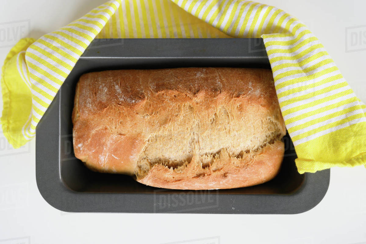Loaf of freshly baked homemade bread - Royalty-free Stock Photo | Dissolve