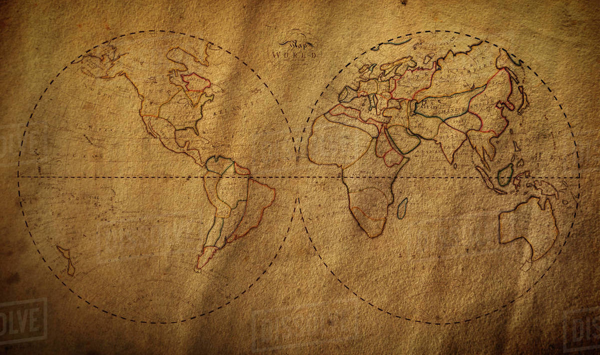 Old map of the world from 1811 - Royalty-free Stock Photo | Dissolve