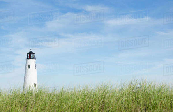 USA, Massachusetts, Nantucket, Great Point, Great Point Lighthouse ...