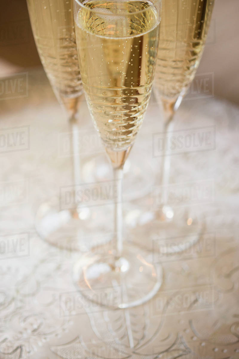 Champagne on table - Royalty-free Stock Photo | Dissolve