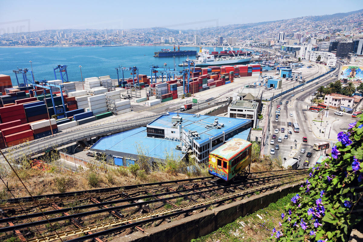 Colorful funicular carriage - Stock Photo - Dissolve