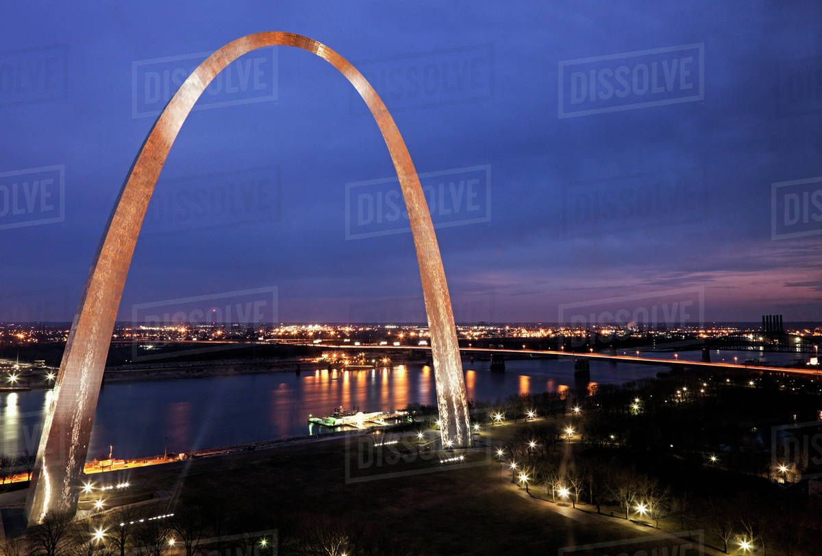 Arch at sunset - Royalty-free Stock Photo | Dissolve