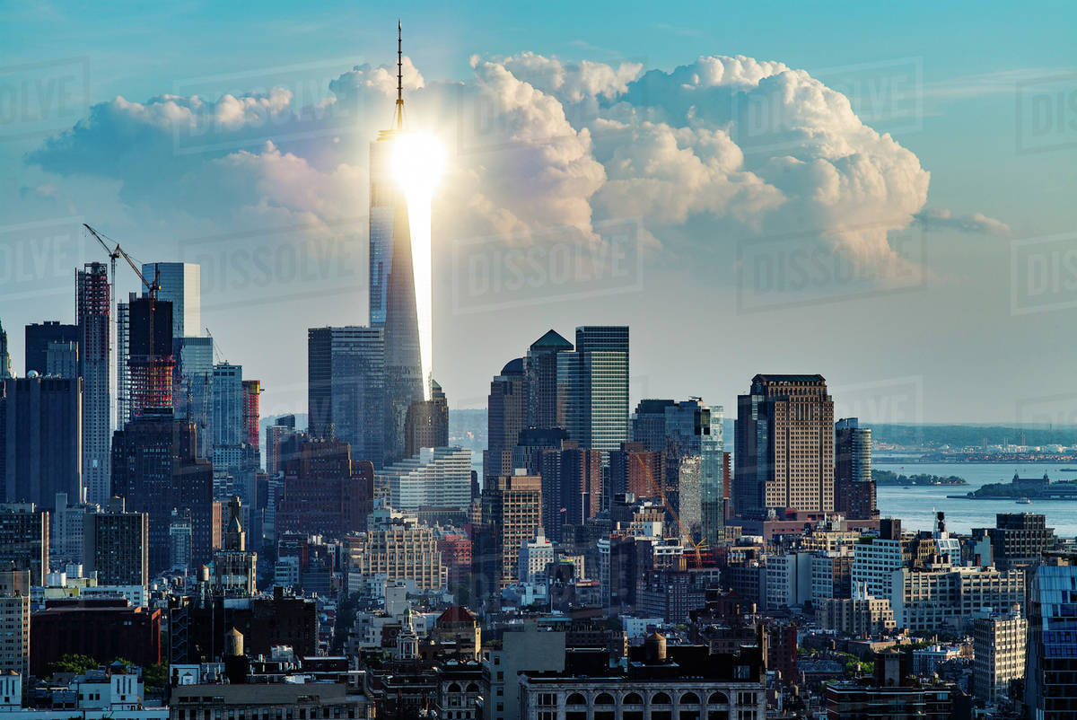 Cityscape on sunny day - Stock Photo - Dissolve