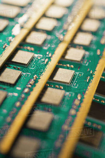 Studio shot of computer chips - Royalty-free Stock Photo | Dissolve