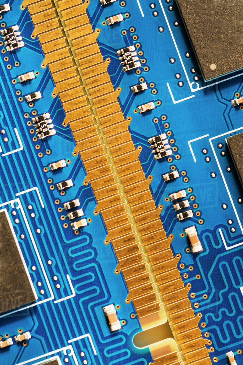 Studio shot of computer chip - Royalty-free Stock Photo | Dissolve