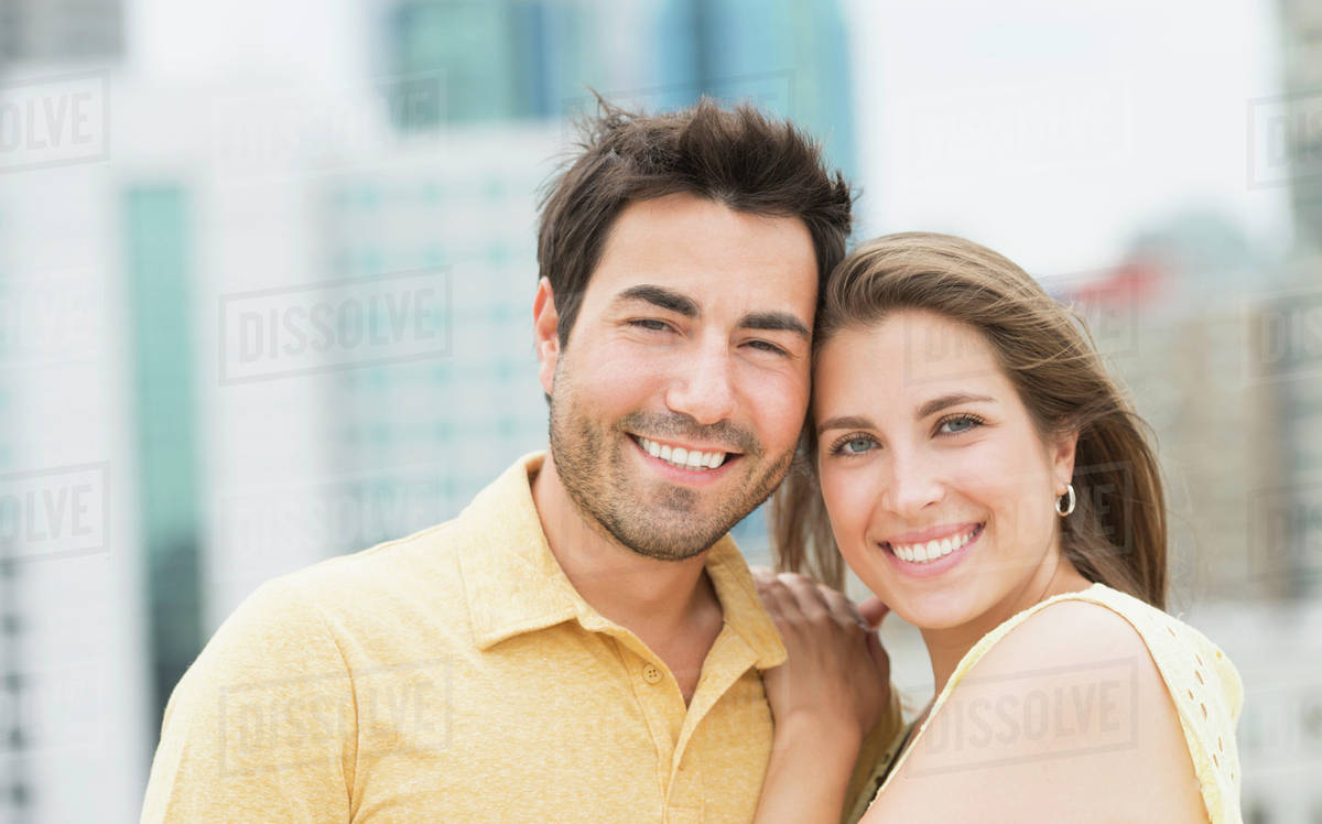 Portrait of smiling couple - Royalty-free Stock Photo | Dissolve