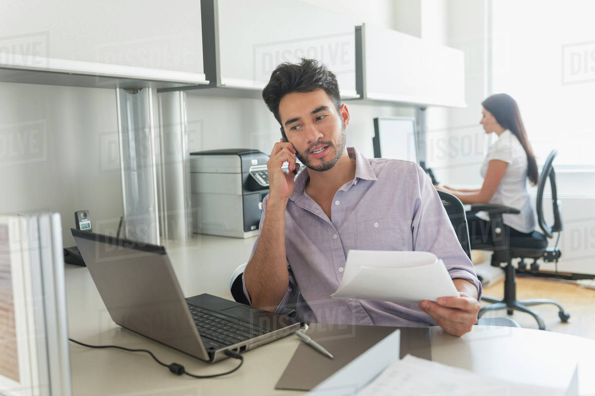 Businessman at work in office - Royalty-free Stock Photo | Dissolve