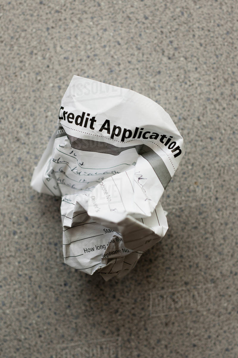 Studio shot of crumpled document - Royalty-free Stock Photo | Dissolve