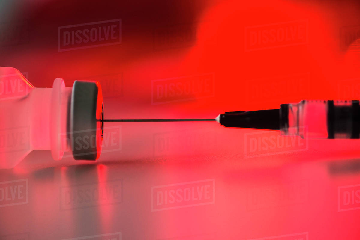 Close up of syringe and medication, studio shot - Royalty-free Stock ...