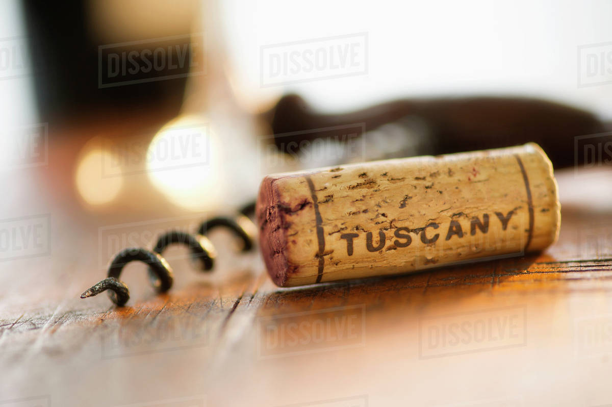 Cork and corkscrew - Royalty-free Stock Photo | Dissolve