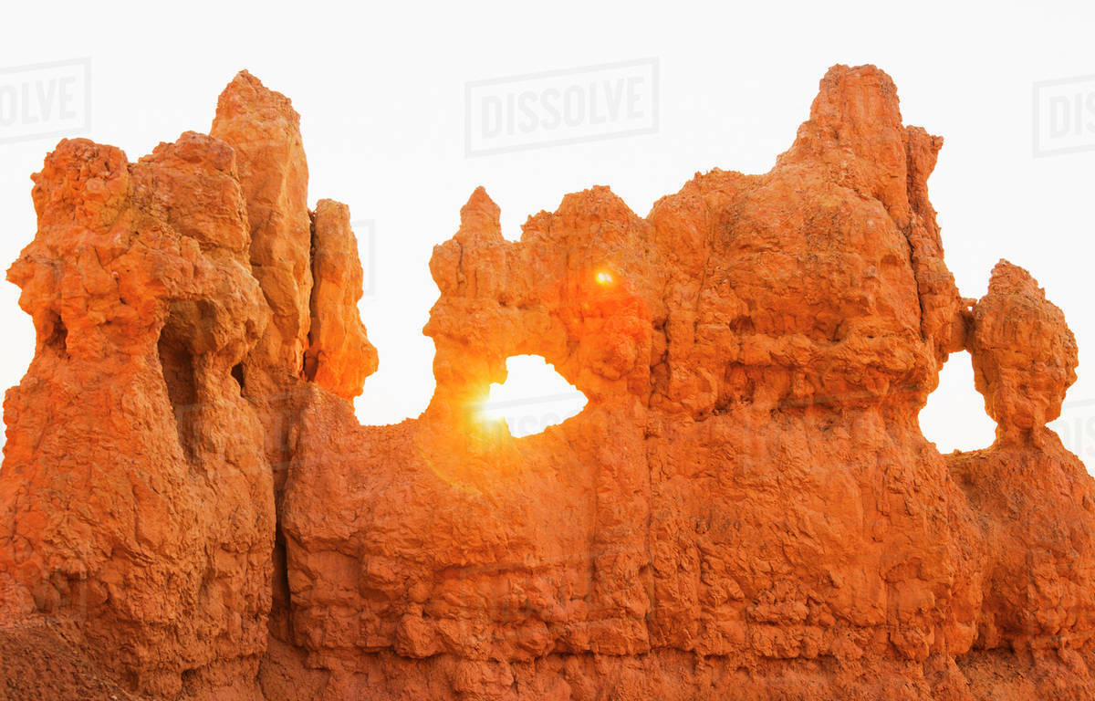 Rock formations at sunset - Stock Photo - Dissolve