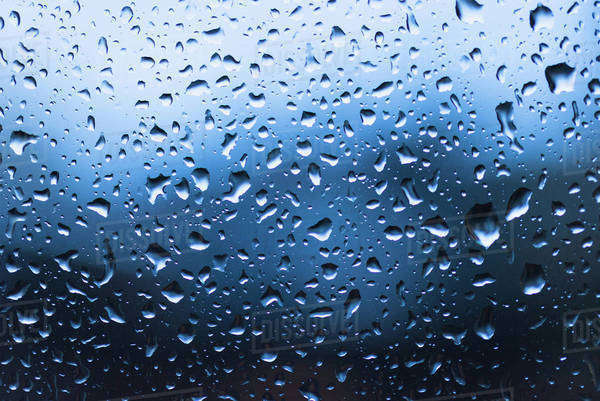 Droplets on window - Stock Photo - Dissolve