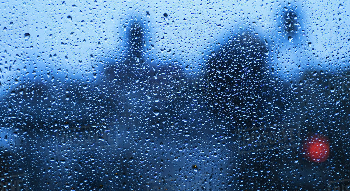 Droplets on window - Stock Photo - Dissolve