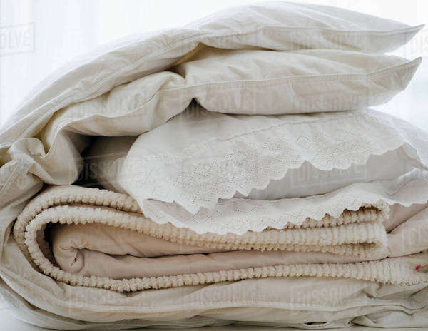 Folded bedding - Royalty-free Stock Photo | Dissolve