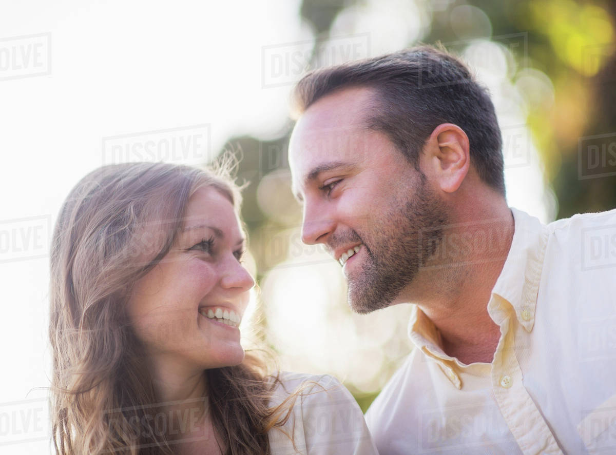 Portrait of flirting couple - Royalty-free Stock Photo | Dissolve