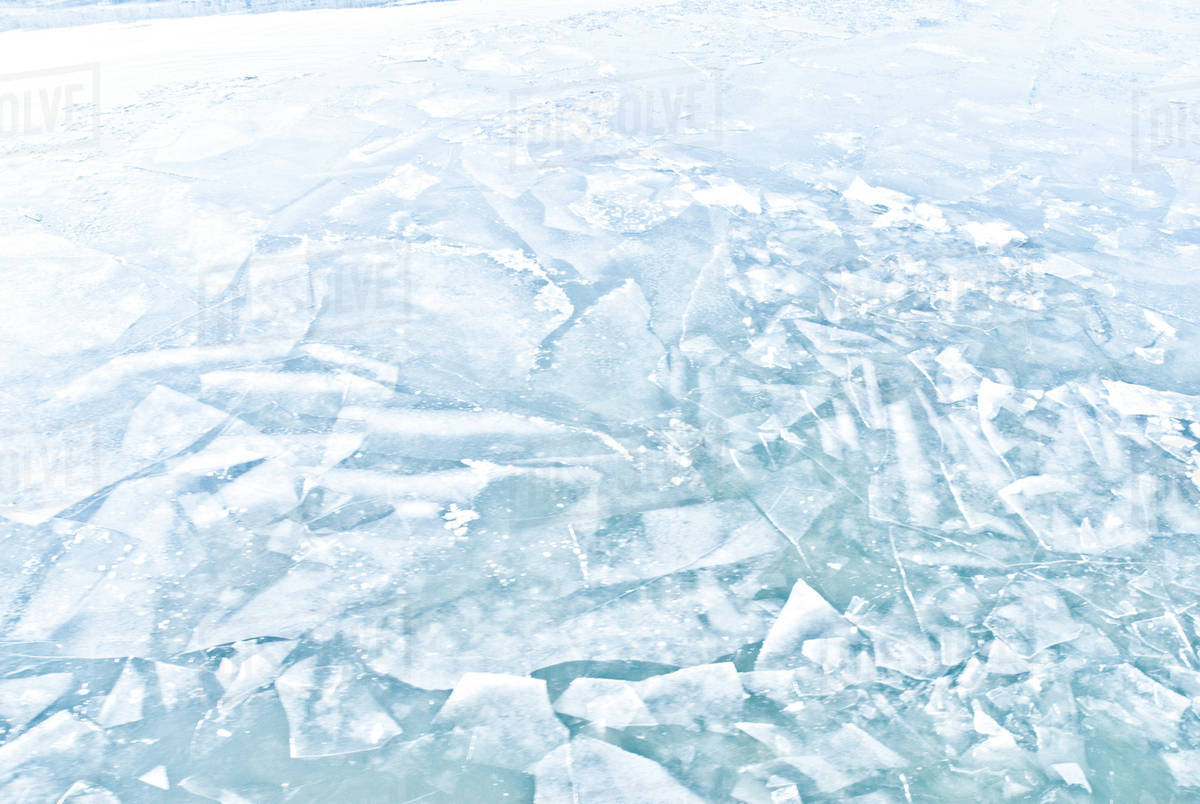 Close-up of broken ice - Royalty-free Stock Photo | Dissolve