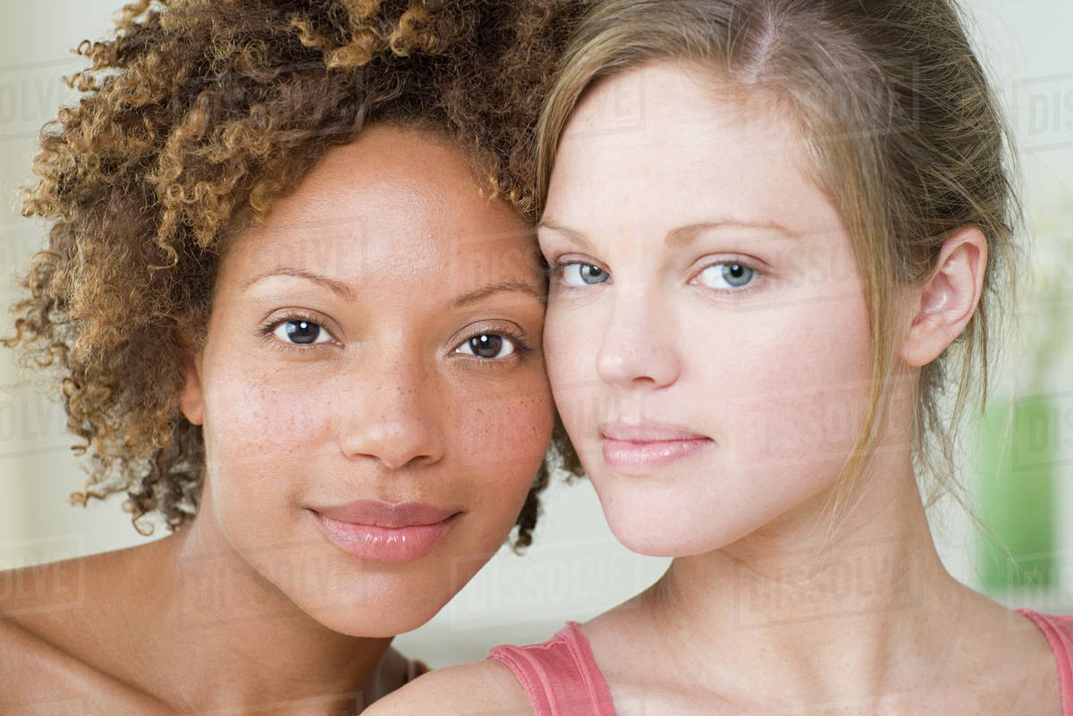 Portrait of two attractive women - Royalty-free Stock Photo | Dissolve