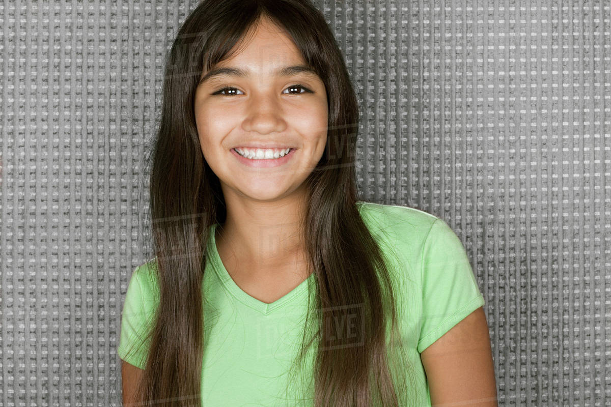 Studio portrait of teenage (16-17) girl - Royalty-free Stock Photo ...