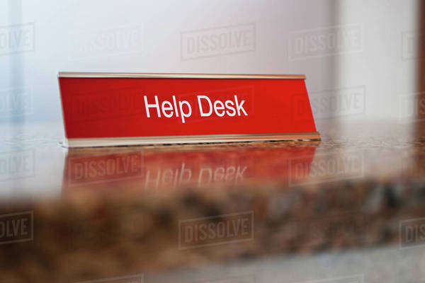 Help desk sign - Royalty-free Stock Photo | Dissolve