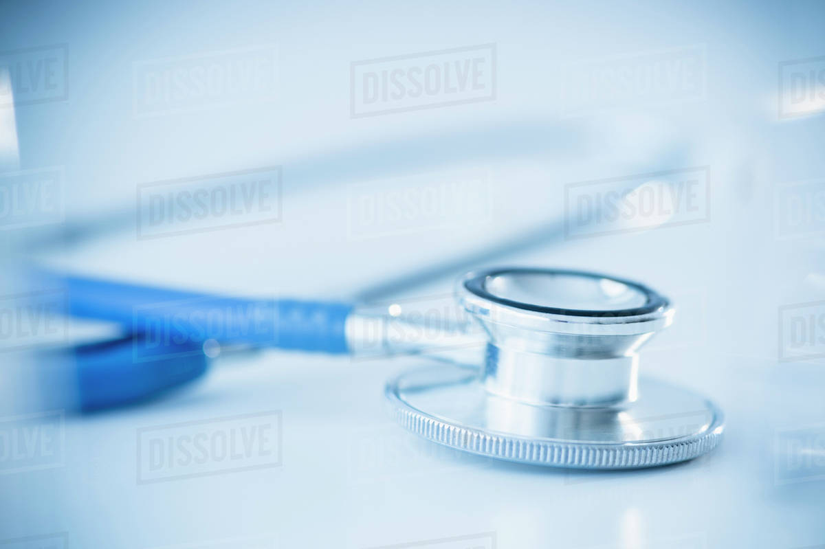 Studio shot of stethoscope - Royalty-free Stock Photo | Dissolve