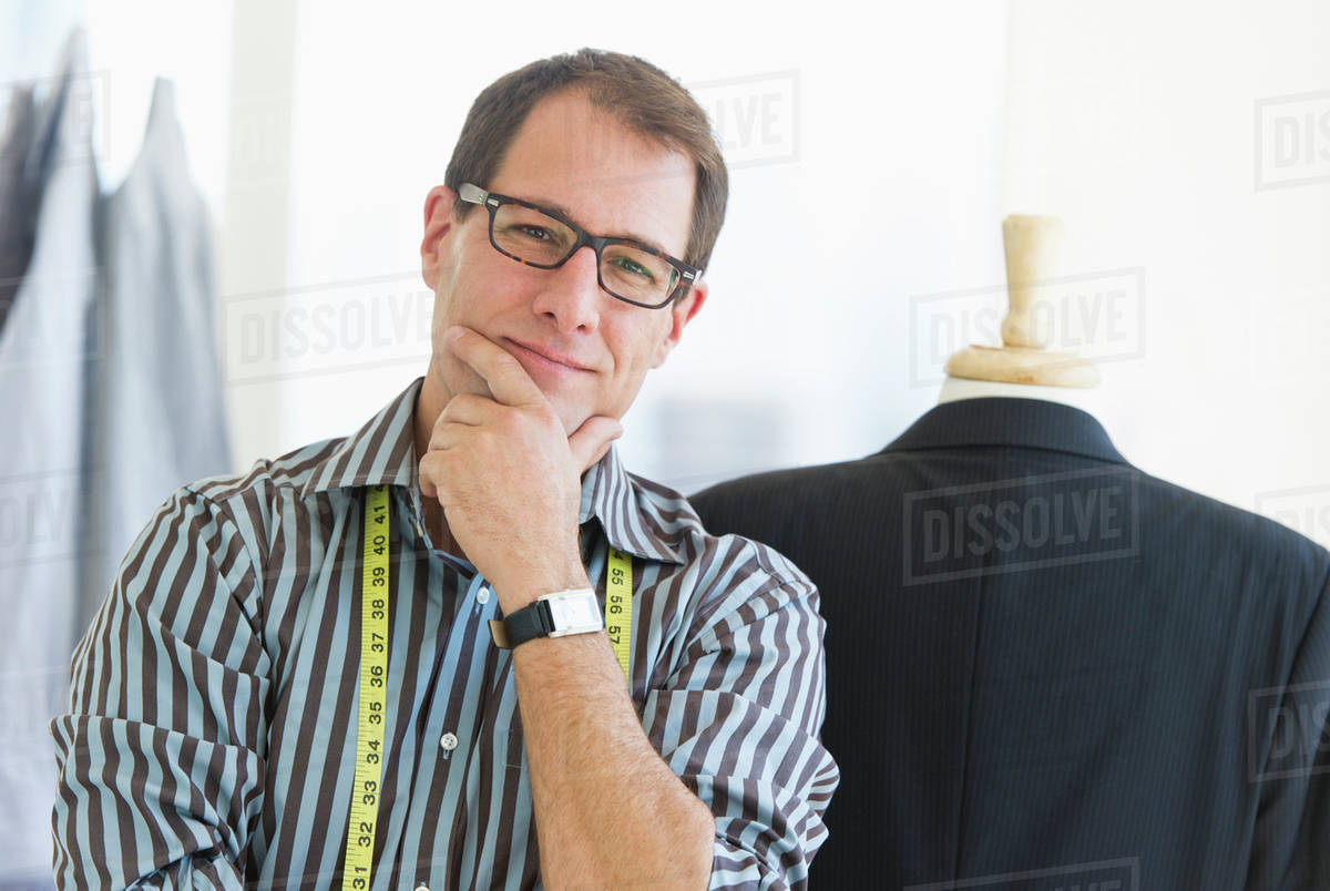 Portrait of tailor - Royalty-free Stock Photo | Dissolve