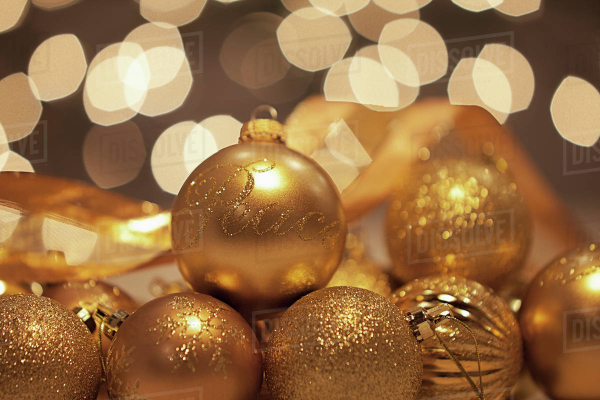 Studio Shot of Christmas ornaments - Royalty-free Stock Photo | Dissolve