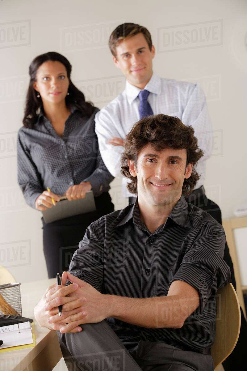 Portrait of business people in office - Royalty-free Stock Photo | Dissolve