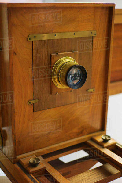 Antique wooden camera - Royalty-free Stock Photo | Dissolve