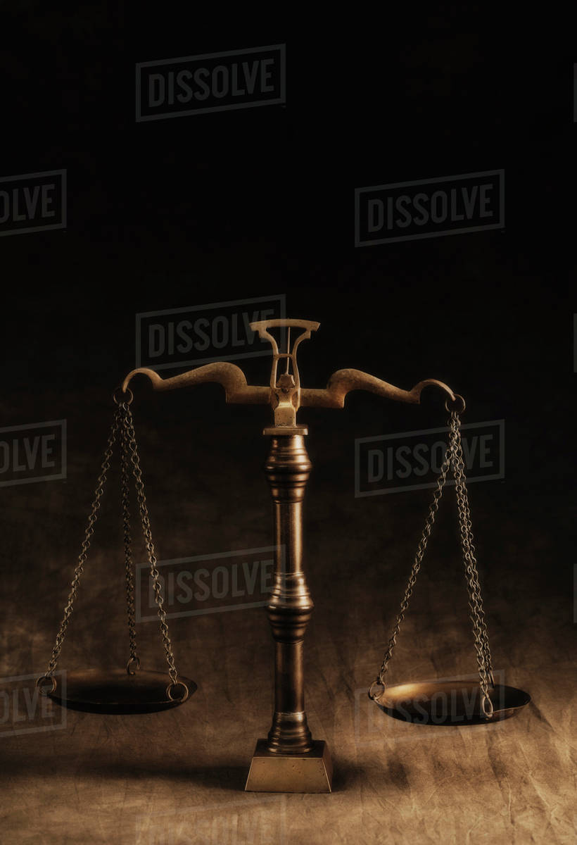Antique legal scale - Stock Photo - Dissolve