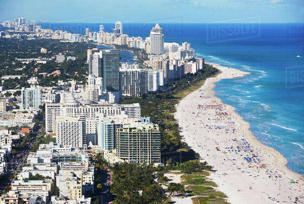 Florida coastline and cityscape - Royalty-free Stock Photo | Dissolve