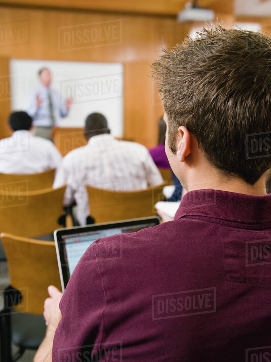College students in lecture hall - Royalty-free Stock Photo | Dissolve