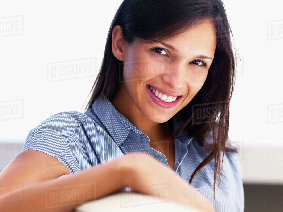 Portrait of a smiling woman - Royalty-free Stock Photo | Dissolve