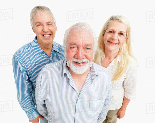 Three smiling people - Stock Photo - Dissolve