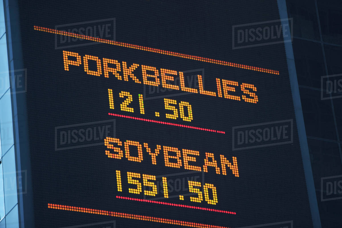 Close up of trading board at stock exchange - Royalty-free Stock Photo ...