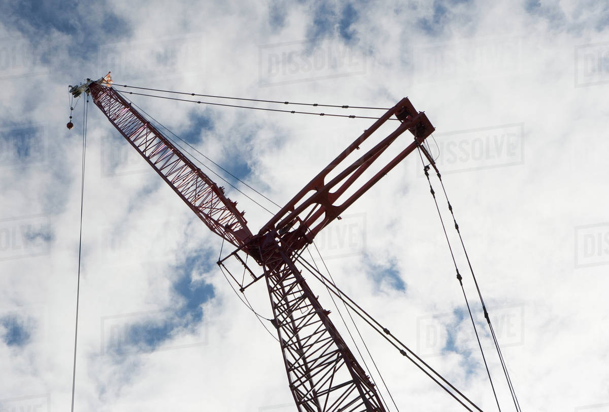 Low angle view of crane - Royalty-free Stock Photo | Dissolve