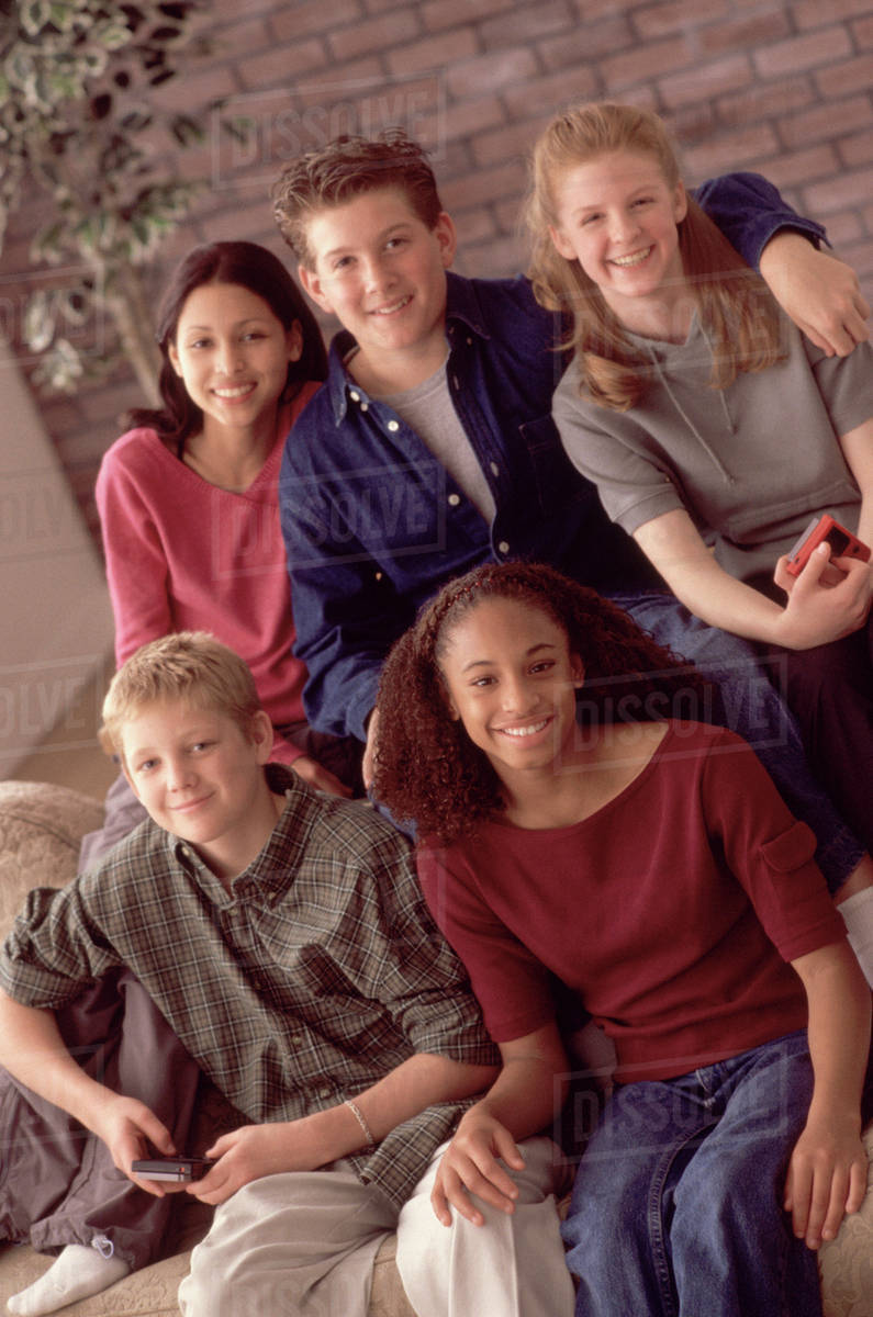 Friends hanging out together - Stock Photo - Dissolve
