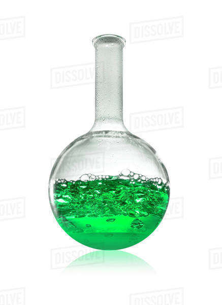 Green liquid in beaker - Royalty-free Stock Photo | Dissolve