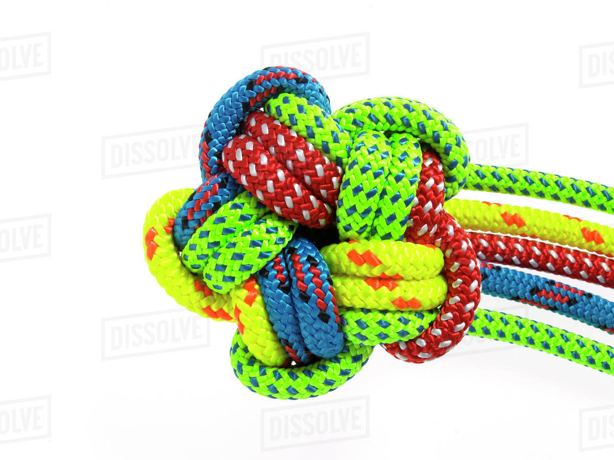 Colorful ropes looped together - Royalty-free Stock Photo | Dissolve